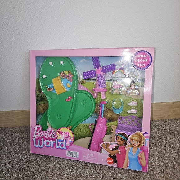 Barbie | Toys | Barbie World Mini Golf Set Pink And Green | Poshmark